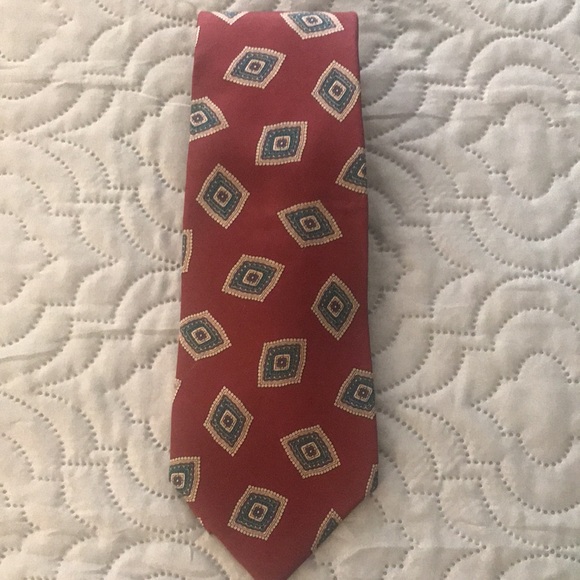 Mario Valentino | Accessories | Mario Valentino Silk Neck Tie Burgundy ...